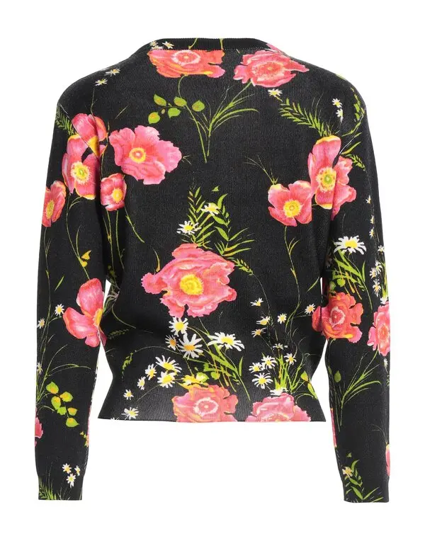 Balenciaga Floral-print Wool Knit Cardigan