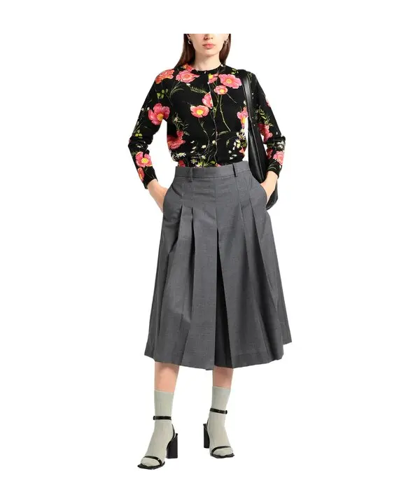 Balenciaga Floral-print Wool Knit Cardigan