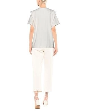 Isabel Marant Étoile Short Sleeve T-shirt With Ruffled Shoulders And Split Tie Hem