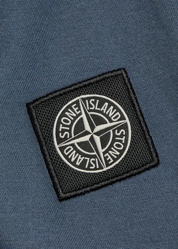 Stone Island Solid Colour Logo Cotton T-shirt