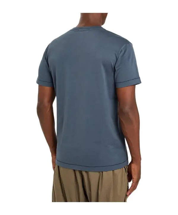 Stone Island Solid Colour Logo Cotton T-shirt