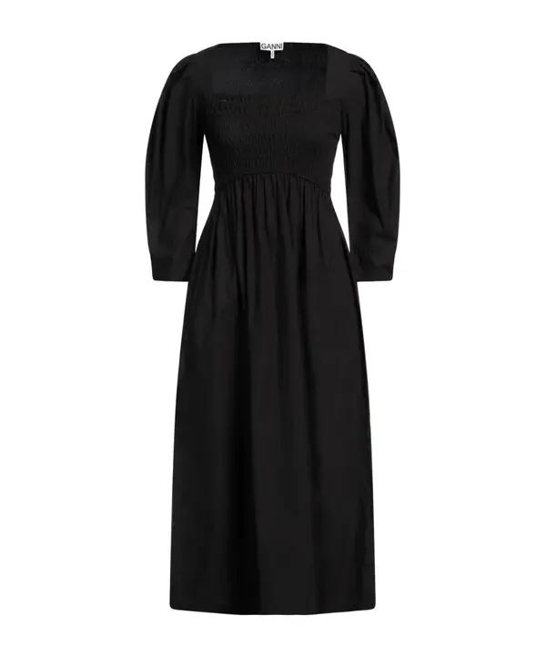 GANNI Waist-hugging Dress - Black