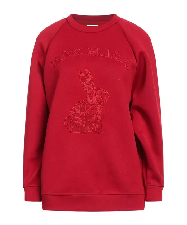 Max Mara Solid Color Crew Neck Long Sleeve Sweatshirt
