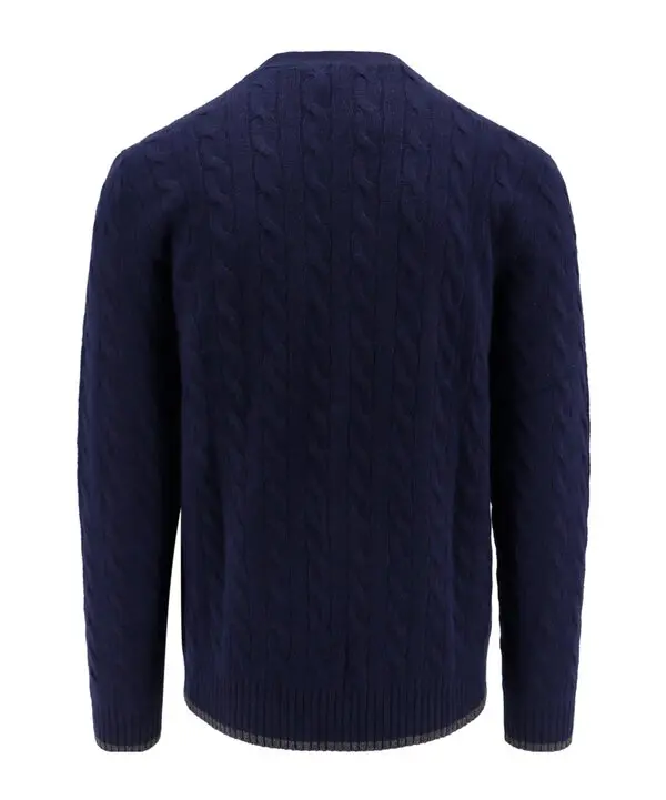 Polo Ralph Lauren Cable Knit Cardigan With Embroidered Pony Logo