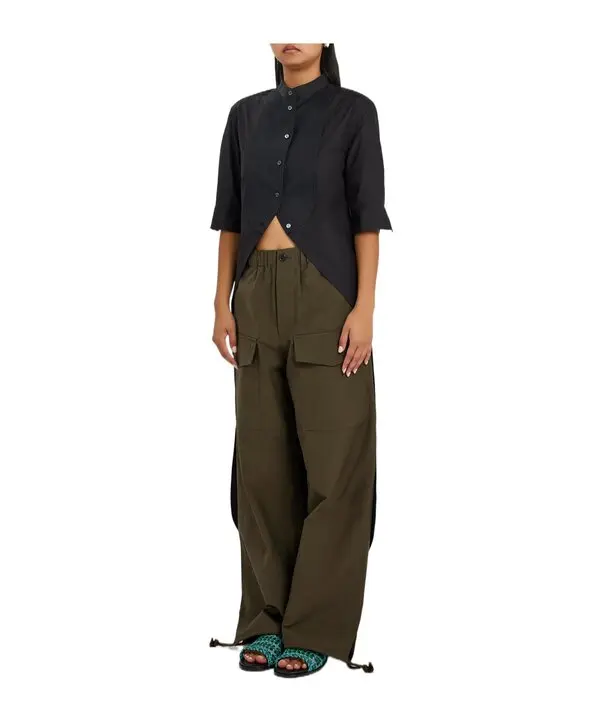 J.W.ANDERSON Solid Colour Cotton-poplin Shirt