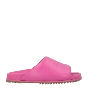 Rick Owens Leather Flat Slippers