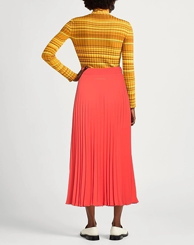 MAISON MARGIELA Solid-colored Pleated Skirt