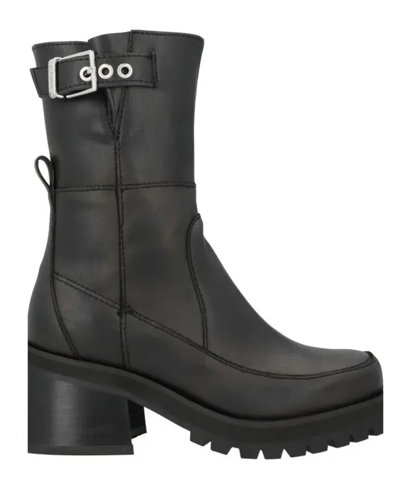 GANNI Knight Ankle Boots With Buckle And Zip Detail
