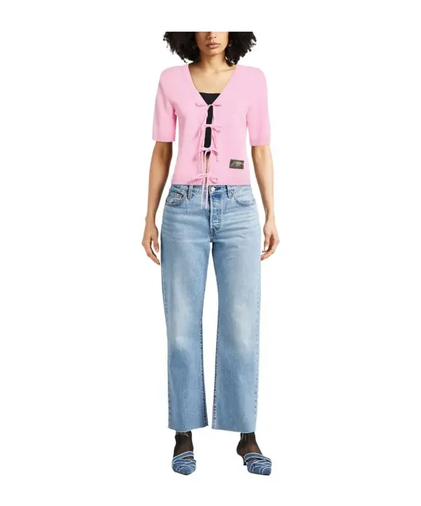 GANNI Knitted Short-sleeved Top
