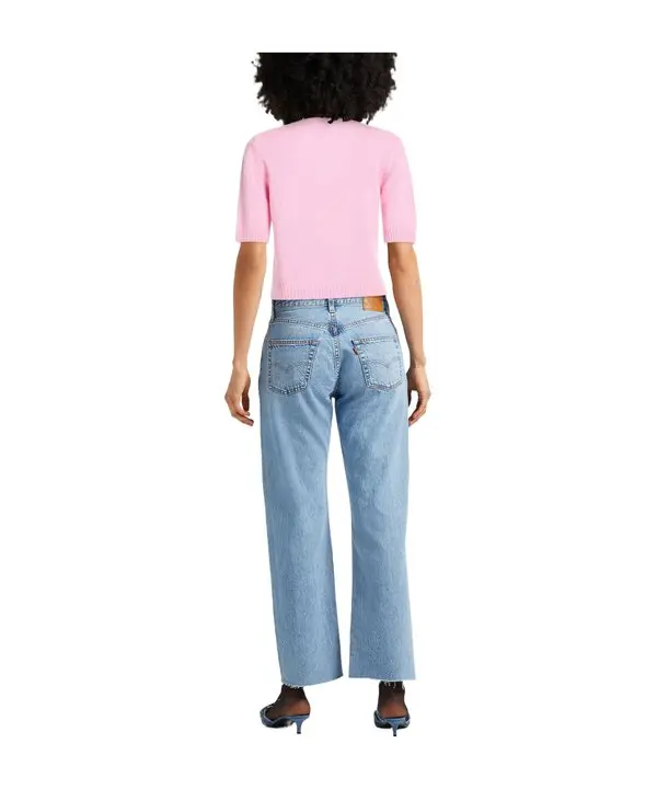 GANNI Knitted Short-sleeved Top