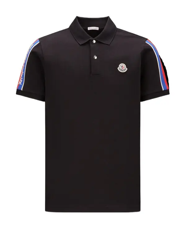 Moncler Logo Polo Shirt - Black
