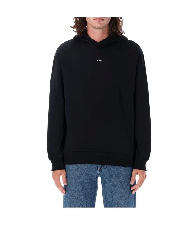 A.p.c. Logo-printed Long-sleeved Hoodie