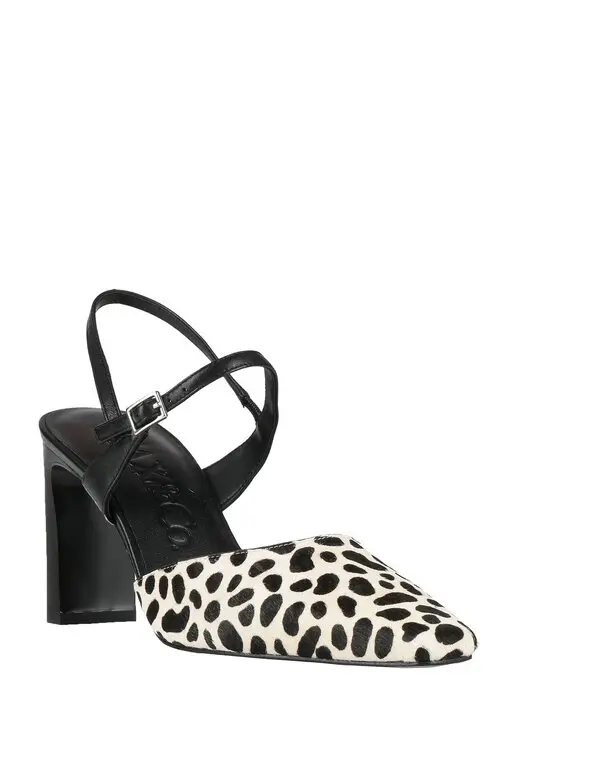 MAXCO. Max&co. Leopard Print Chunky High-heeled Sandals