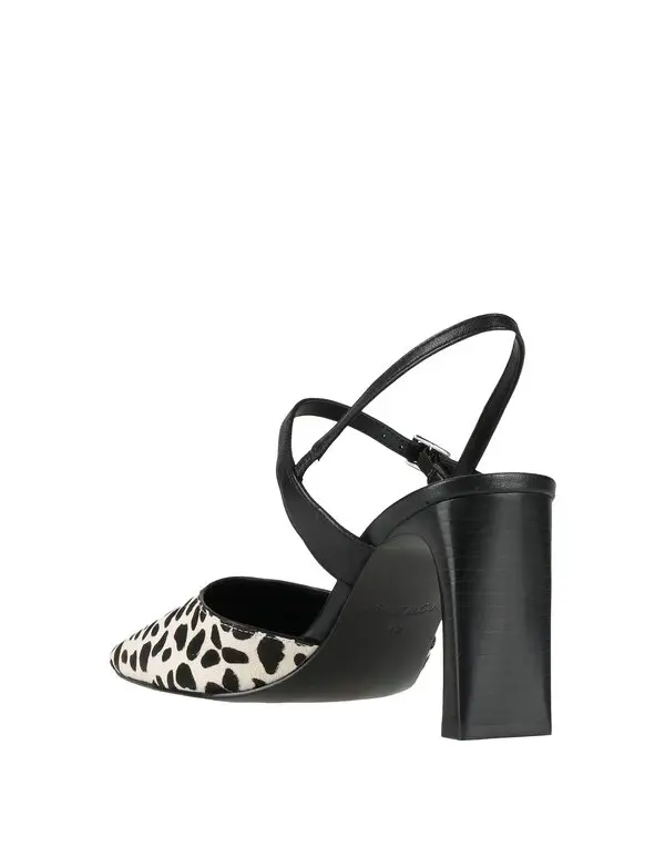 MAXCO. Max&co. Leopard Print Chunky High-heeled Sandals