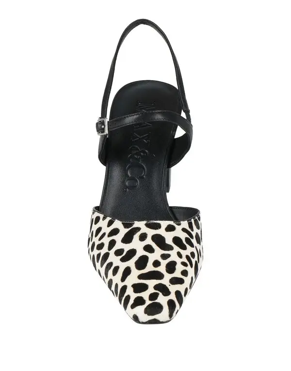 MAXCO. Max&co. Leopard Print Chunky High-heeled Sandals