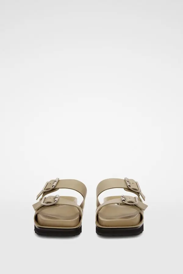 JIL SANDER Double Buckle Open-toe Sandals