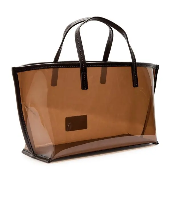 Staud Mini Leather And Pvc Tote