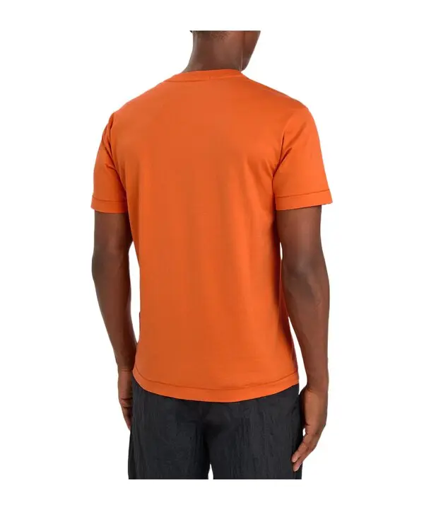 Stone Island Solid Colour Logo Cotton T-shirt