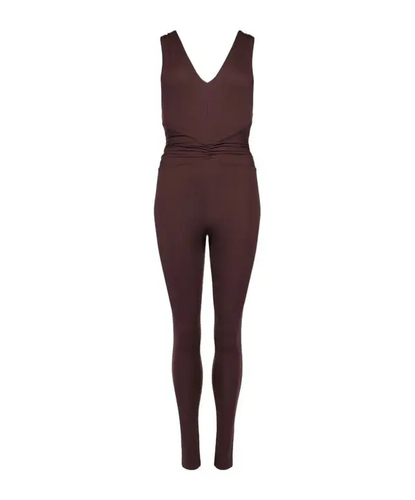ERES Hope Ribbed Knit Jumpsuit - Red