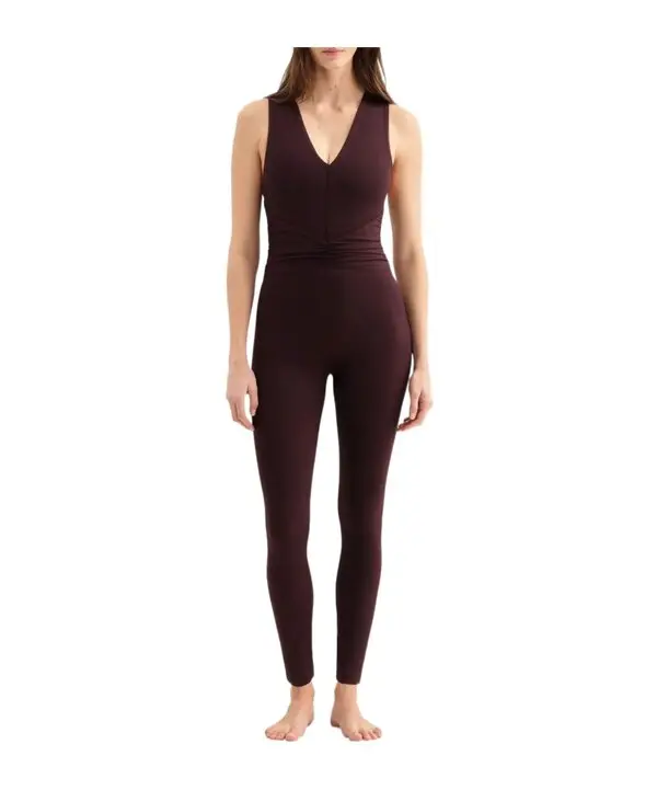 ERES Hope Ribbed Knit Jumpsuit - Red