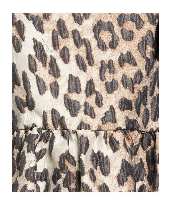 GANNI Leopard Print Cropped Camisole