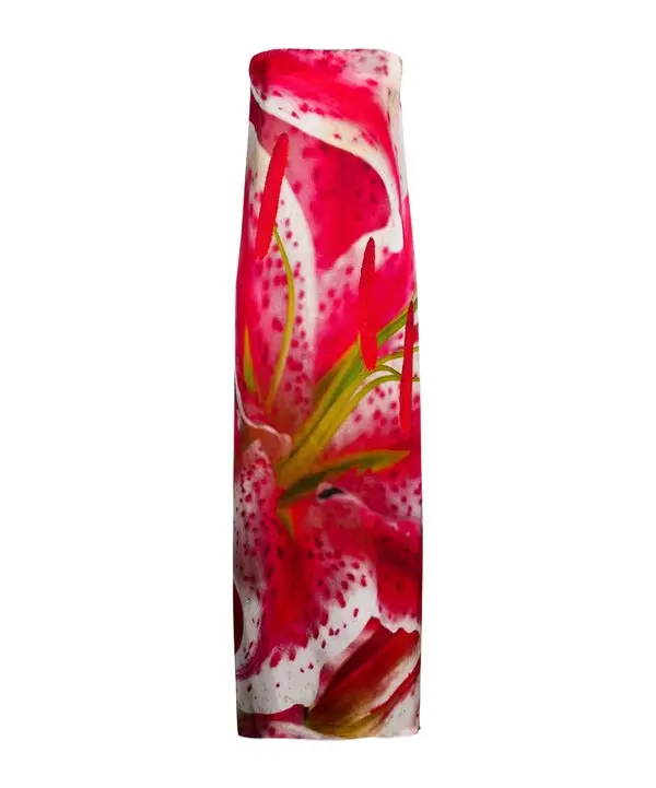 Tory Burch Printed Strapless Maxi Dress
