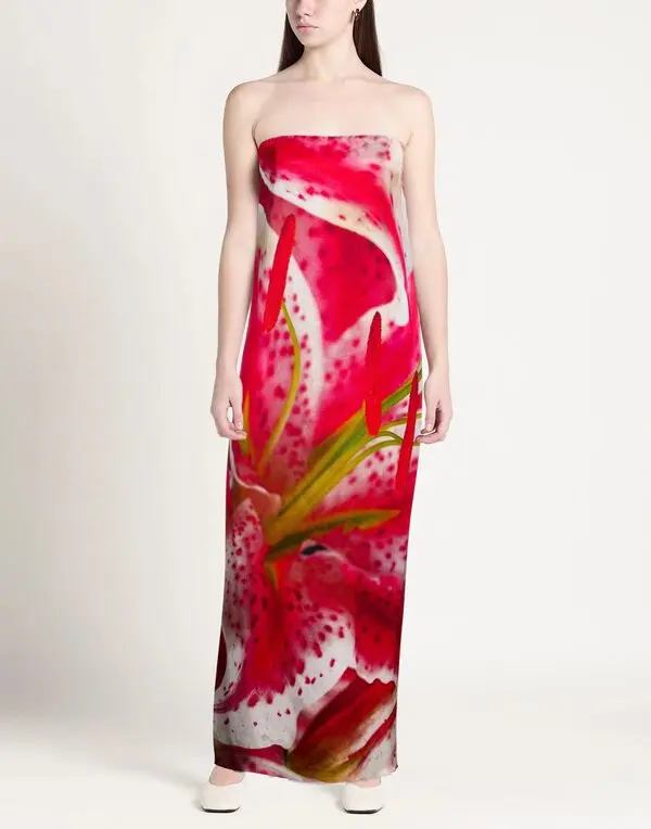 Tory Burch Printed Strapless Maxi Dress