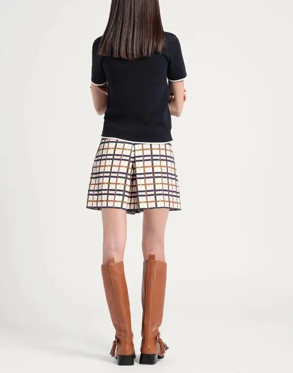 Tory Burch Stretchy Plaid Shorts