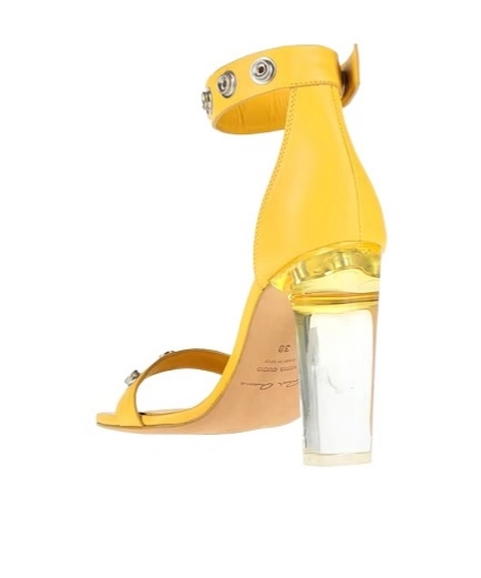 Rick Owens Two-tone Leather Sandals - Yellow