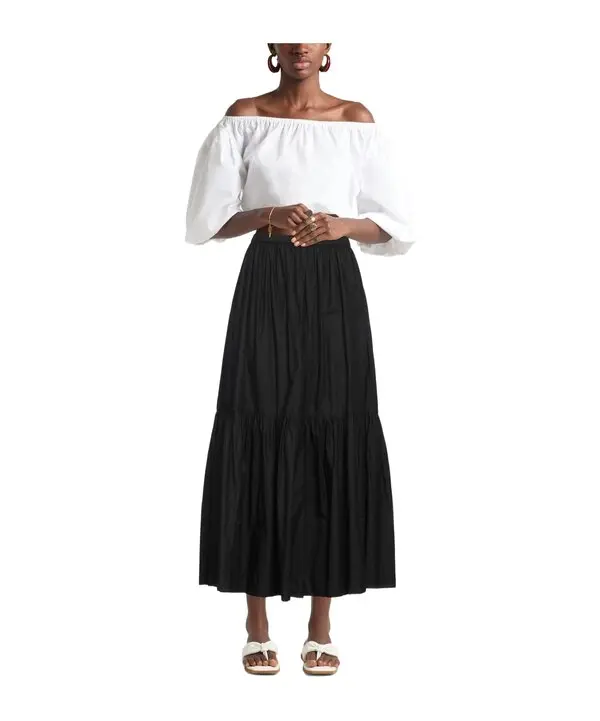 GANNI Solid Umbrella Skirt