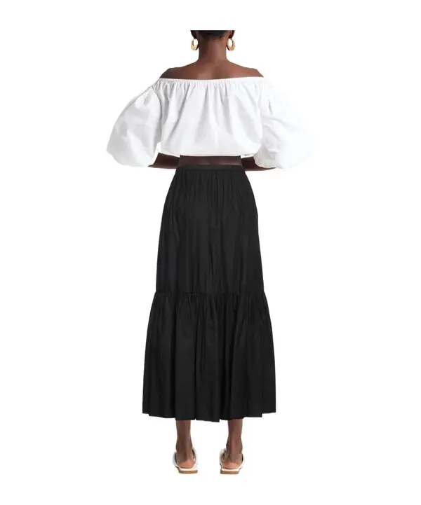 GANNI Solid Umbrella Skirt