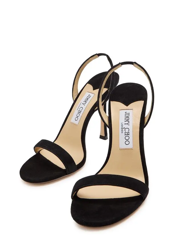 JIMMY CHOO Suede Slingback Sandals