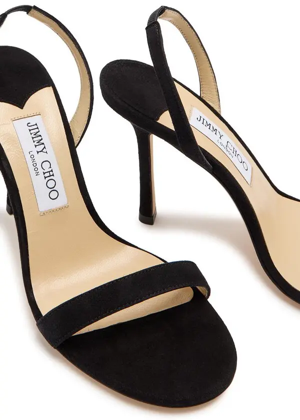 JIMMY CHOO Suede Slingback Sandals