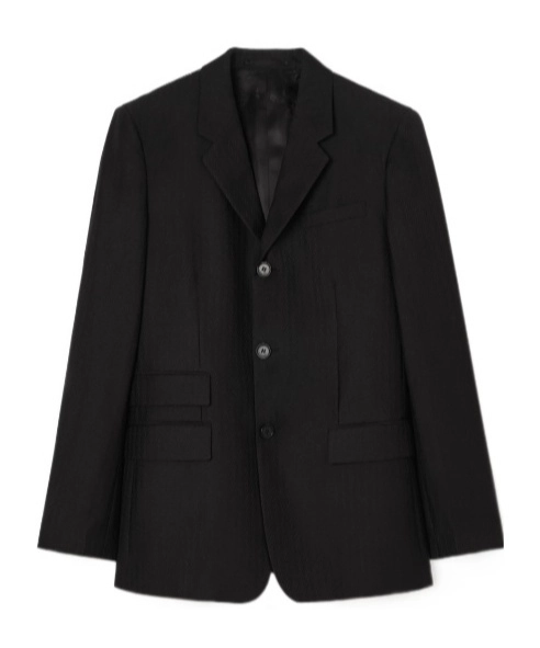 Burberry Striped Wool Mohair Tailored Jacket