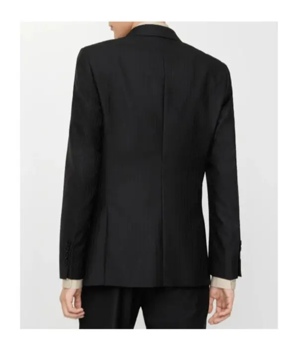 Burberry Striped Wool Mohair Tailored Jacket