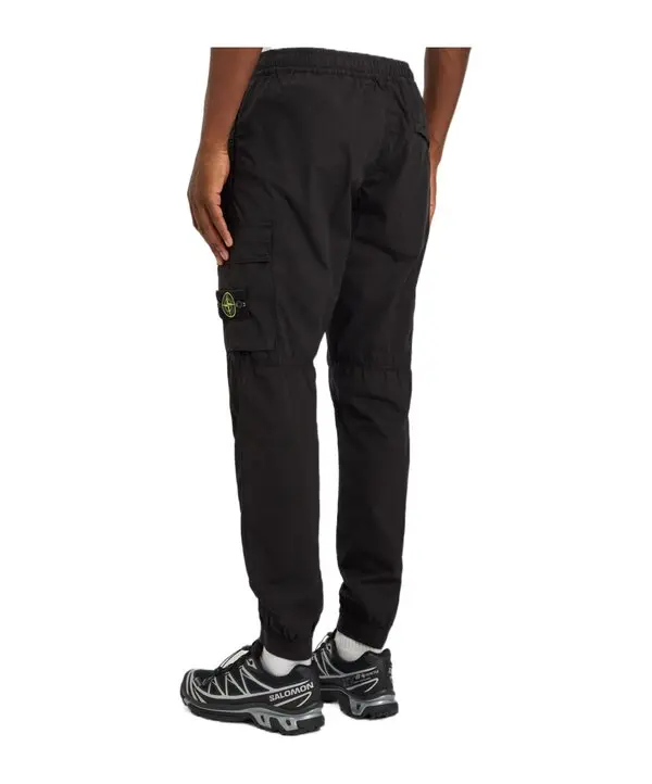 Stone Island Logo Stretch-cotton Cargo Trousers