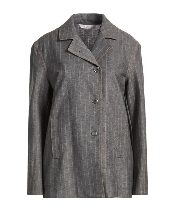 Max Mara Striped Single-breasted Blazer