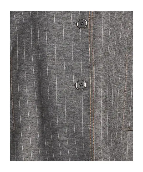 Max Mara Striped Single-breasted Blazer