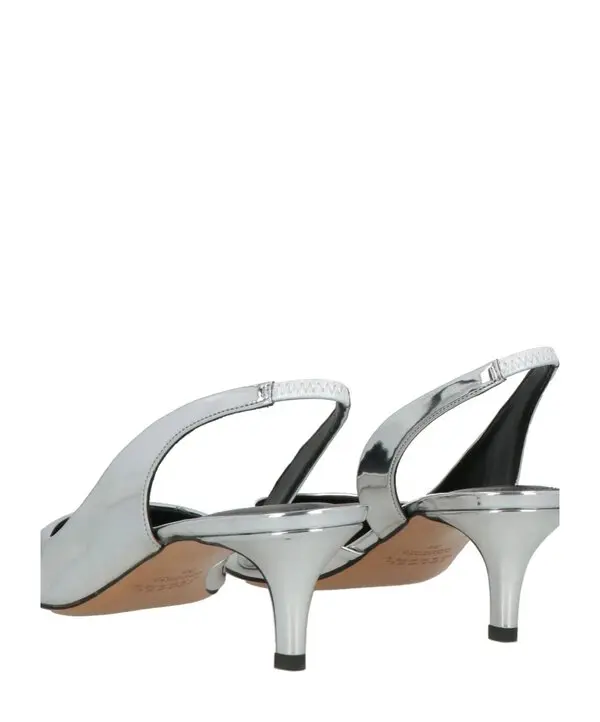 Isabel Marant Étoile Metallic Patent Leather Slingback Stiletto Heels