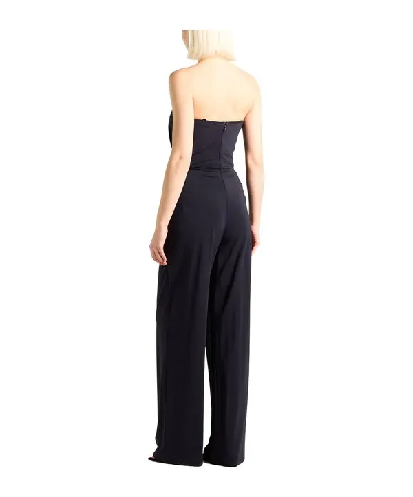 Max Mara Solid-color Strapless Tube Top Jumpsuit
