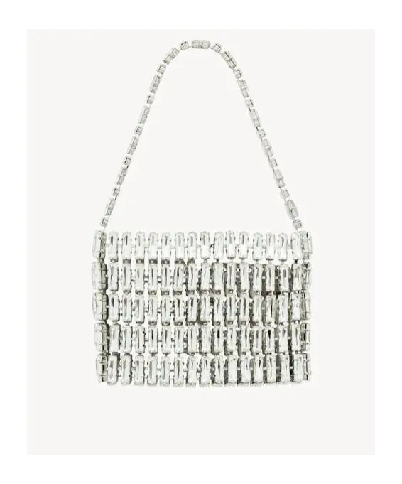 Saint Laurent Mini Evening Bag In Crystals