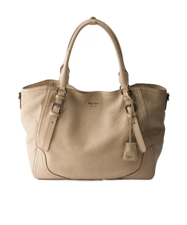 Prada Large Leather Tote Bag