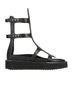 Rick Owens Simple Leather Roman Sandals