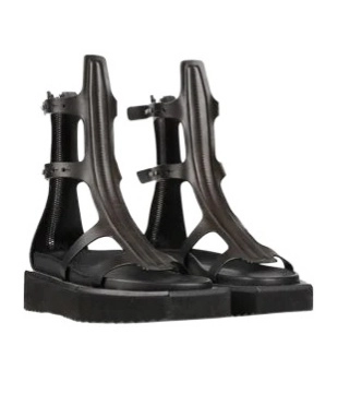 Rick Owens Simple Leather Roman Sandals