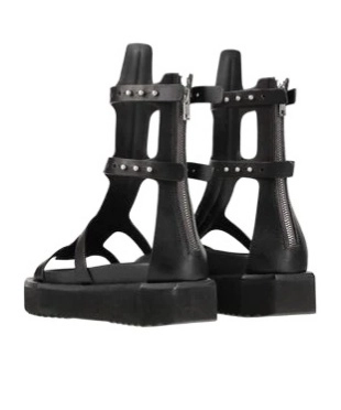 Rick Owens Simple Leather Roman Sandals