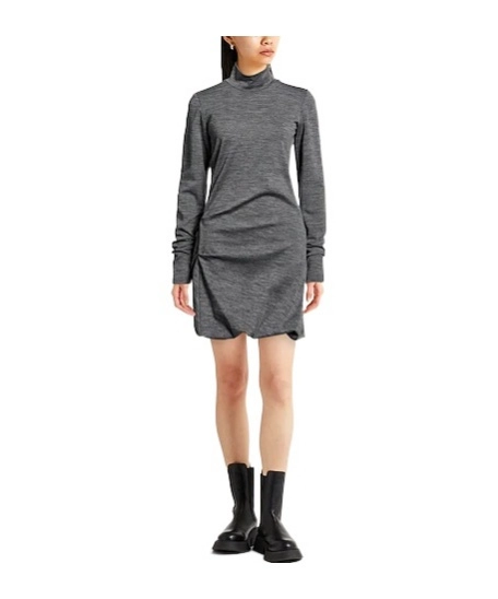Sportmax Jersey Turtleneck Long Sleeve Dress