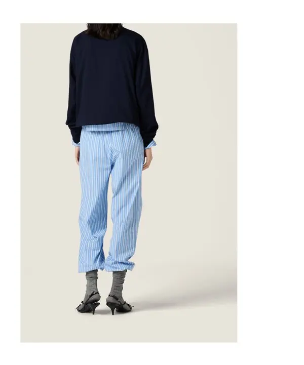 Miu Miu Long-sleeved Jersey T-shirt