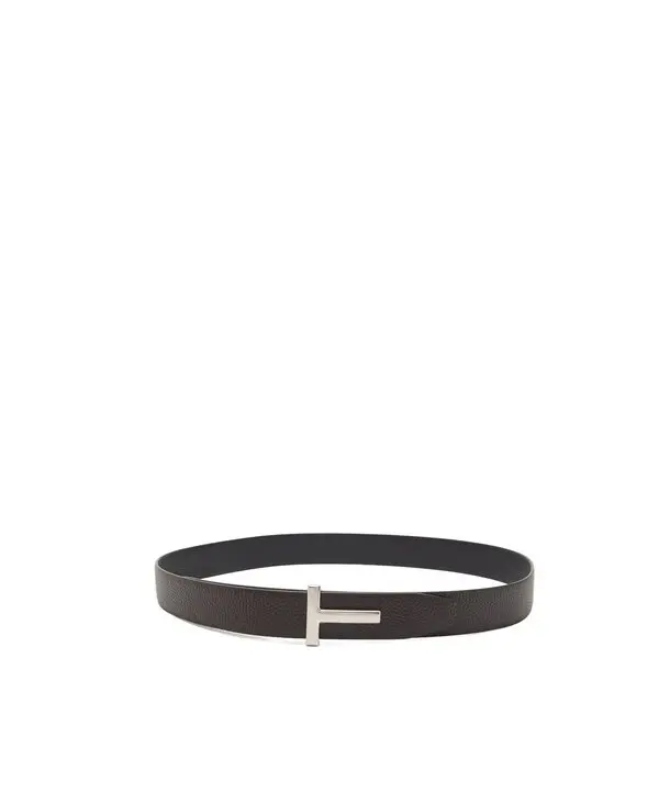 TOM FORD Reversible Grained Leather Belt
