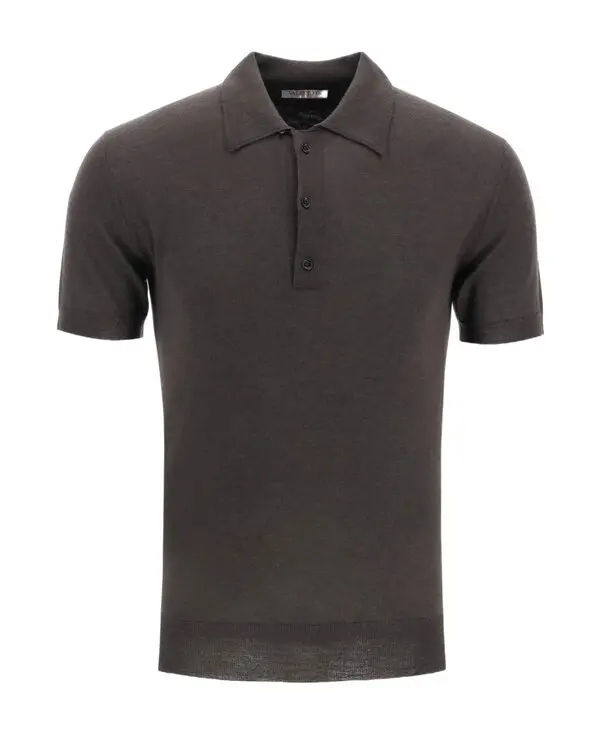 Valentino Garavani Button Detailed Short-sleeved Polo Shirt