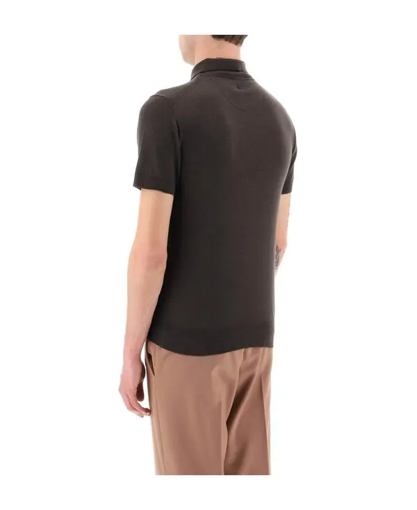 Valentino Garavani Button Detailed Short-sleeved Polo Shirt